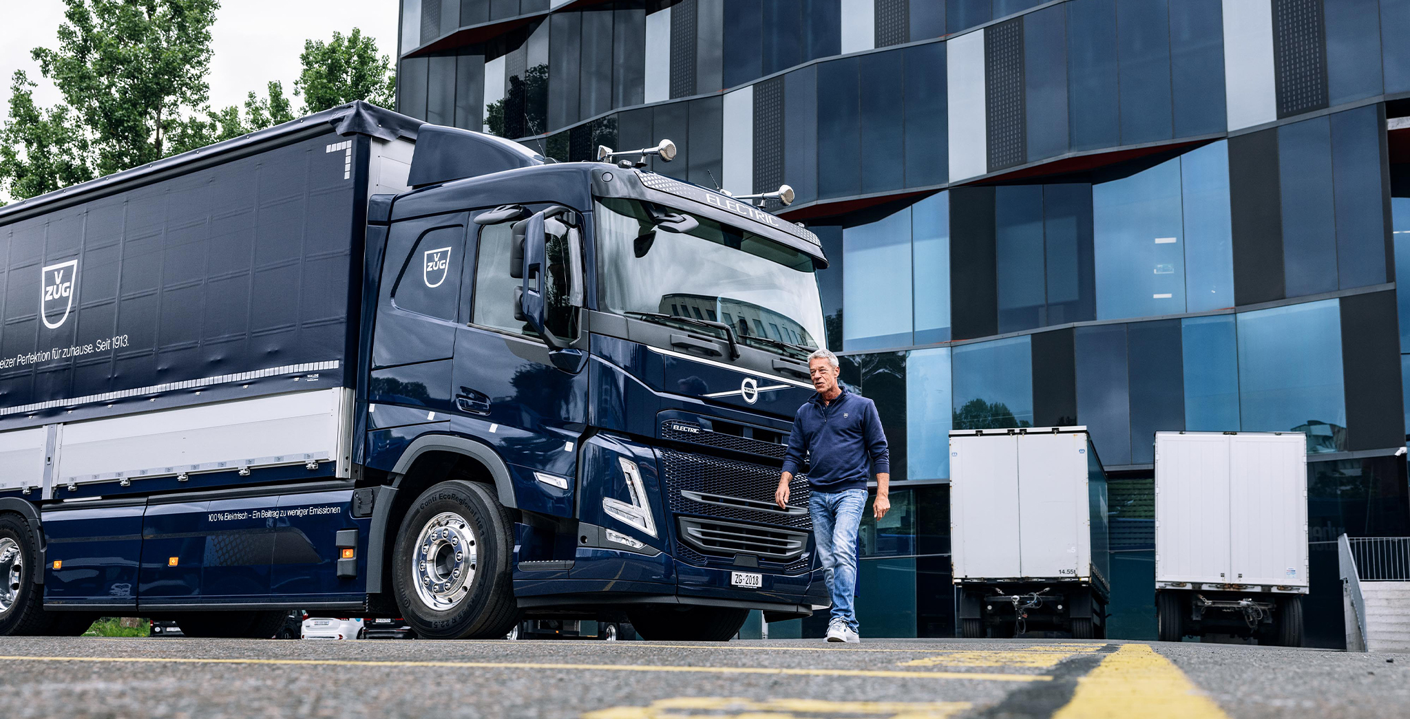V-Zug – Unser CO2-Fonds hat bei der Finanzierung des Elektro-Lkw geholfen